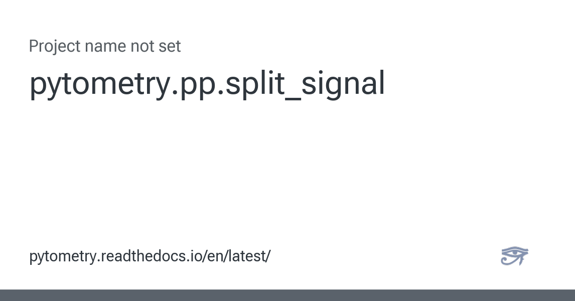 pytometry.pp.split_signal — pytometry